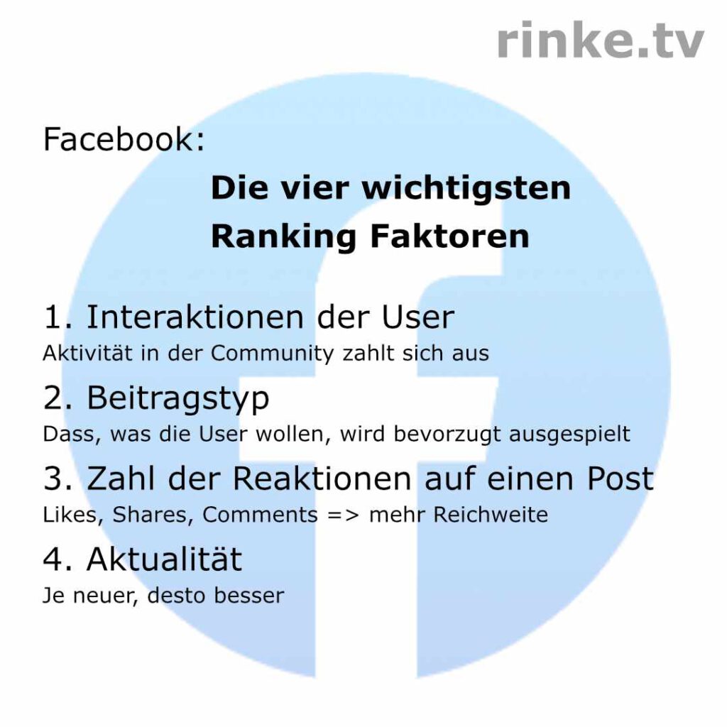 Den Facebook Algorithmus ändern? - 4 Ranking-Faktoren